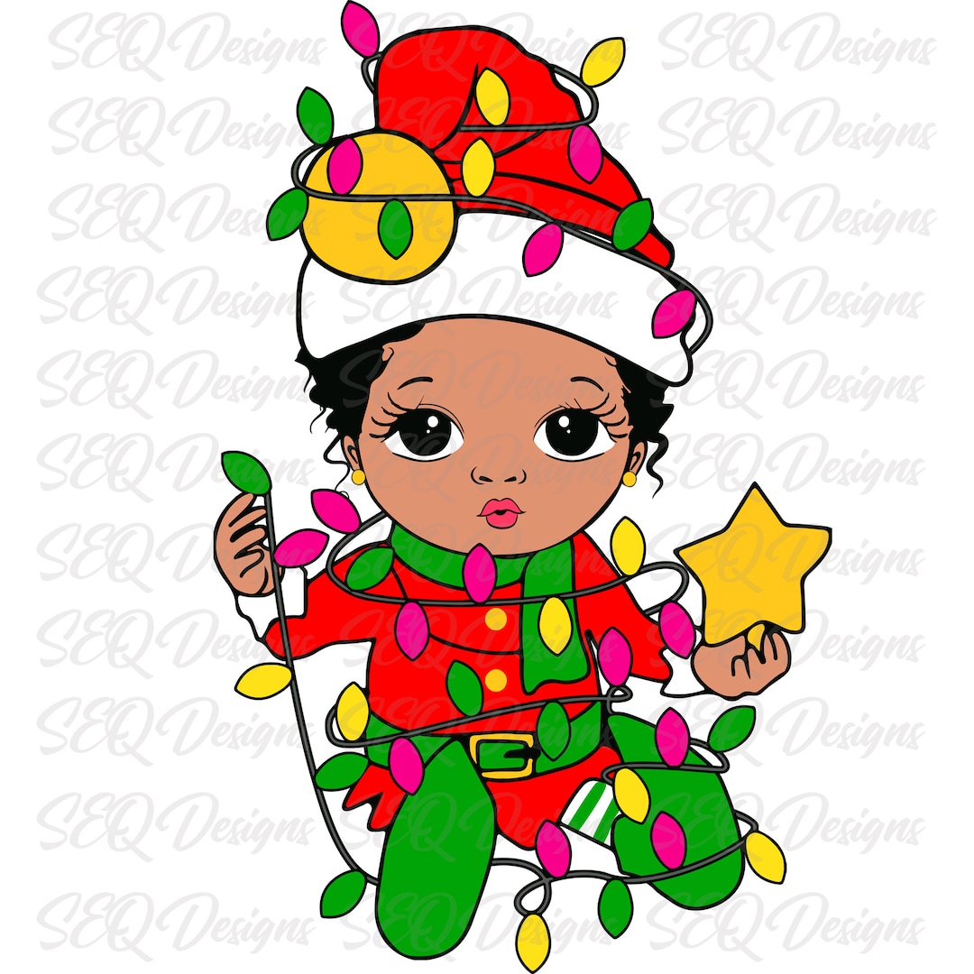 Latina Light Complexion Ethnic Girl Elf With Lights Sublimation ...