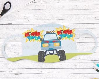 Monster Truck Face Mask - Etsy