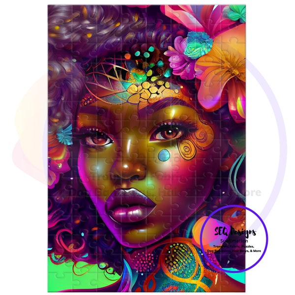 African American Woman Puzzle - Etsy