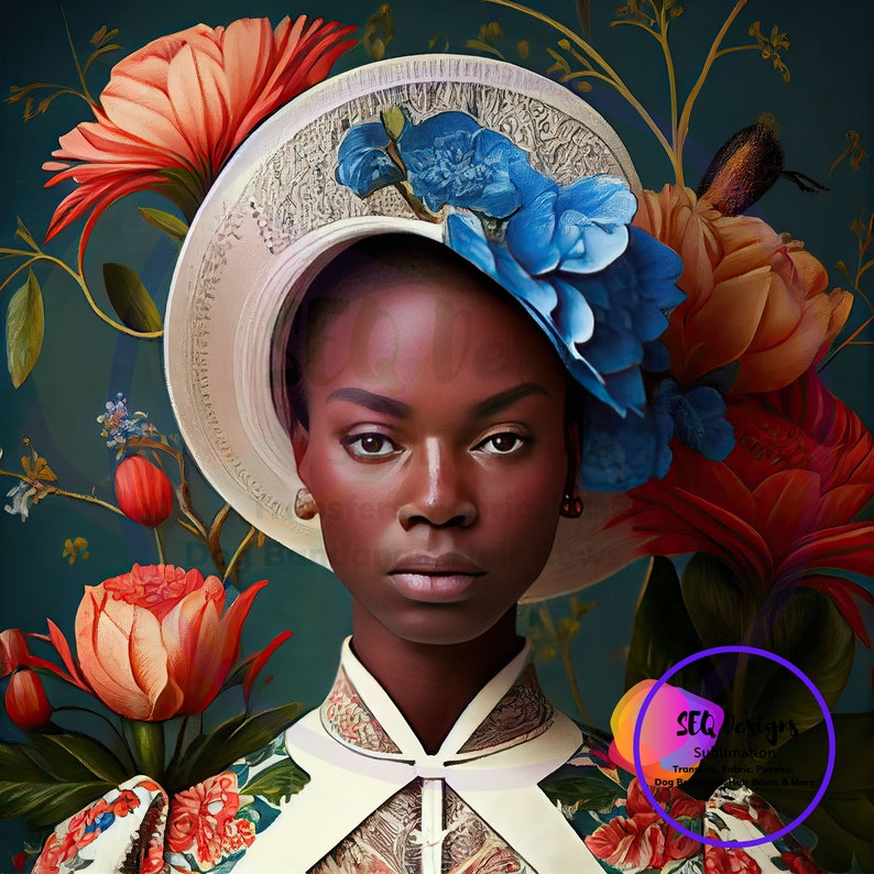 Fabric Block Beautiful Black Vintage Style African American - Etsy