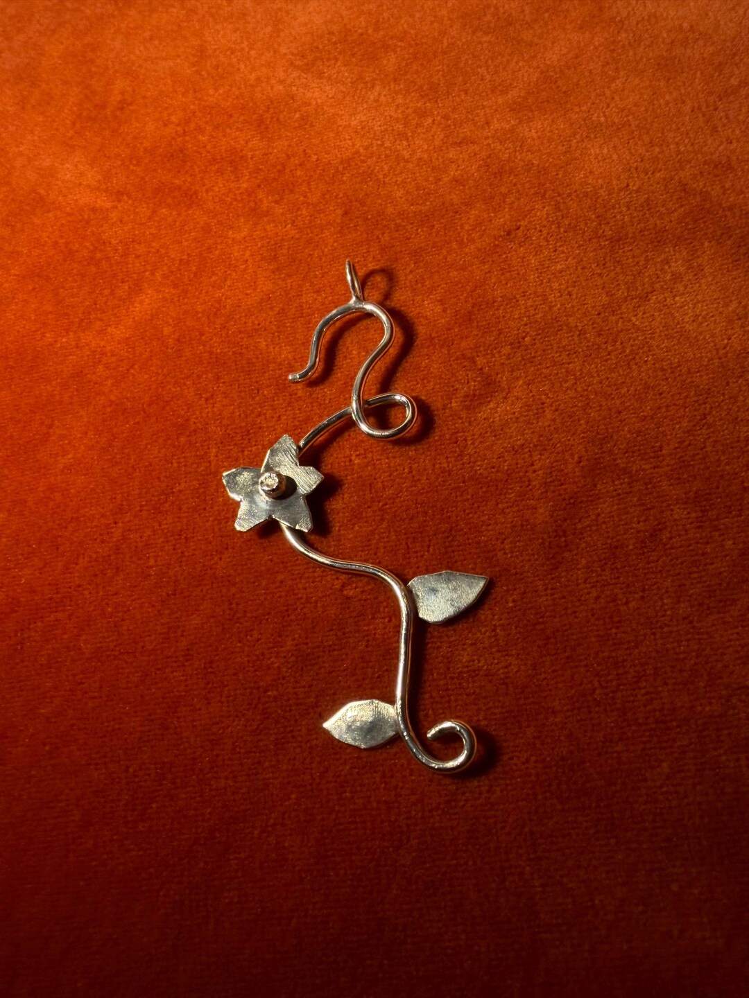 Handcrafted Flourishing Jasmine Vine Charm Sterling Silver - Etsy