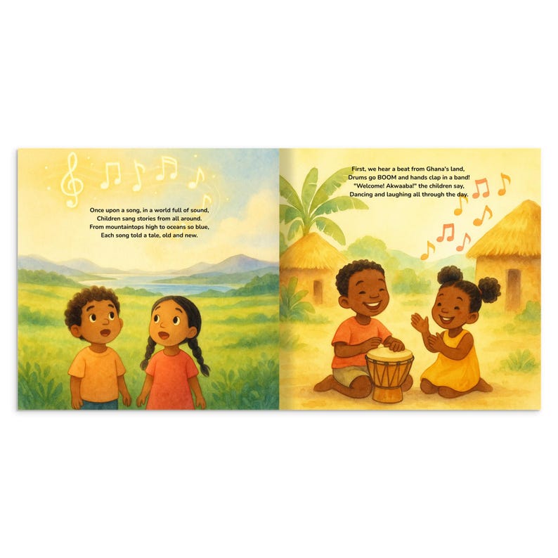 Multicultural Music Book for Kids: Songs Around the World - Etsy