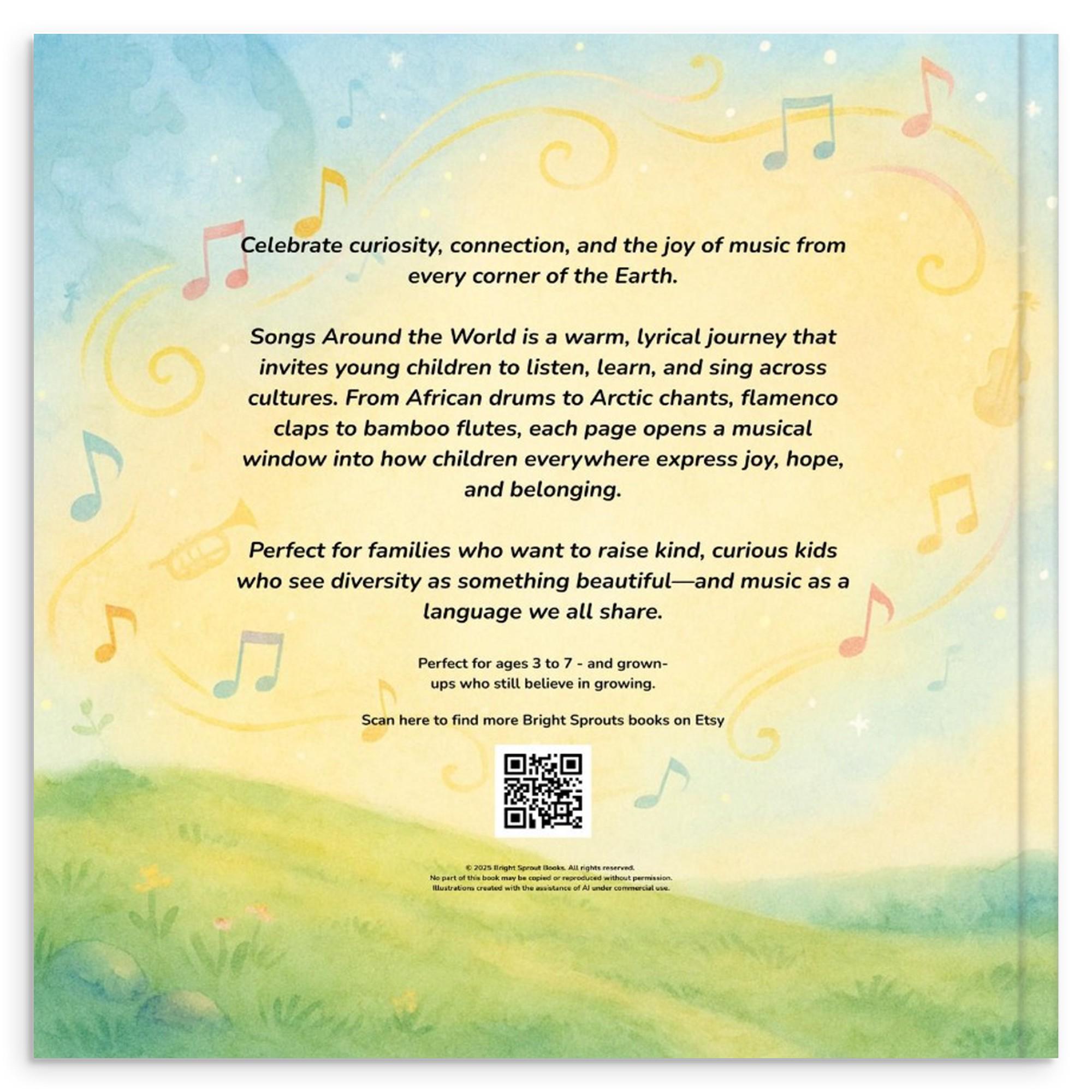 Multicultural Music Book for Kids: Songs Around the World - Etsy