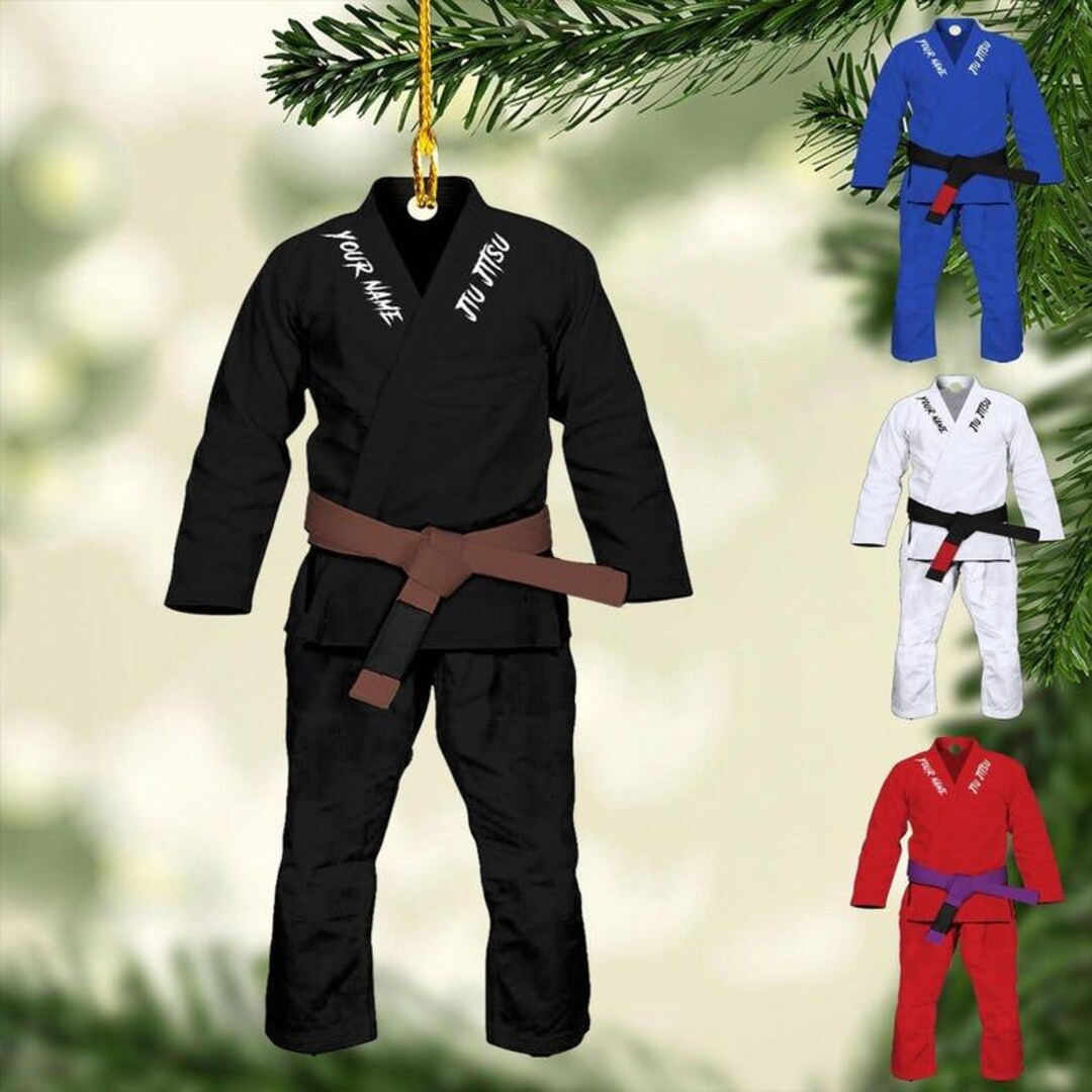 Custom Jiu Jitsu Uniform Ornament,personalized BJJ Ornament,custom Belt ...