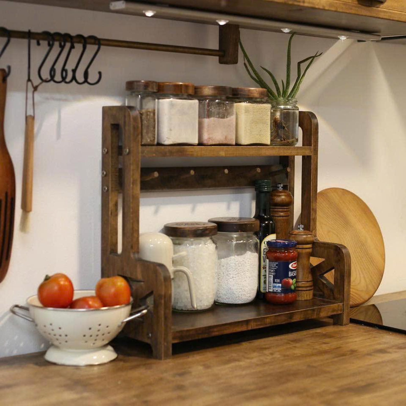 Cozy 2-tier Kitchen Shelf. Countertop Kitchen Organizer. Perfect ...