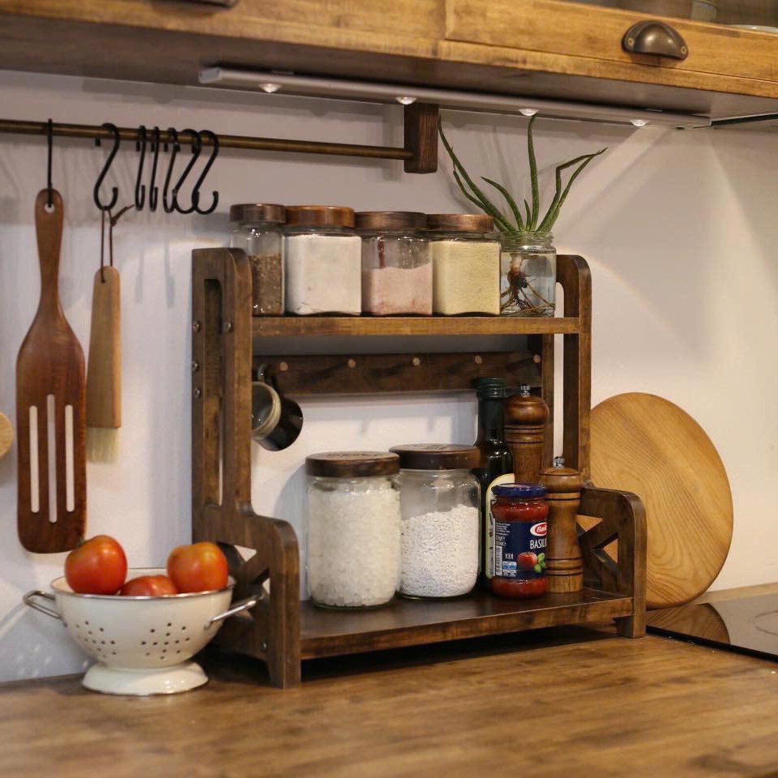 Cozy 2-tier Kitchen Shelf. Countertop Kitchen Organizer. Perfect ...