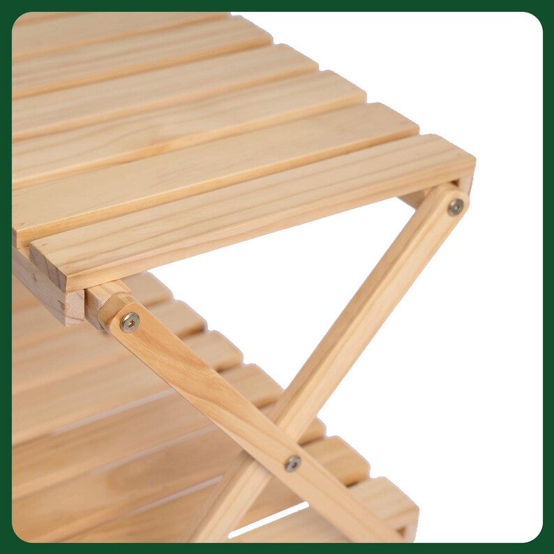 Foldable Natural Wood Shoes Rack. 3-tier Shoes Rack. Pine Wood Shoes ...