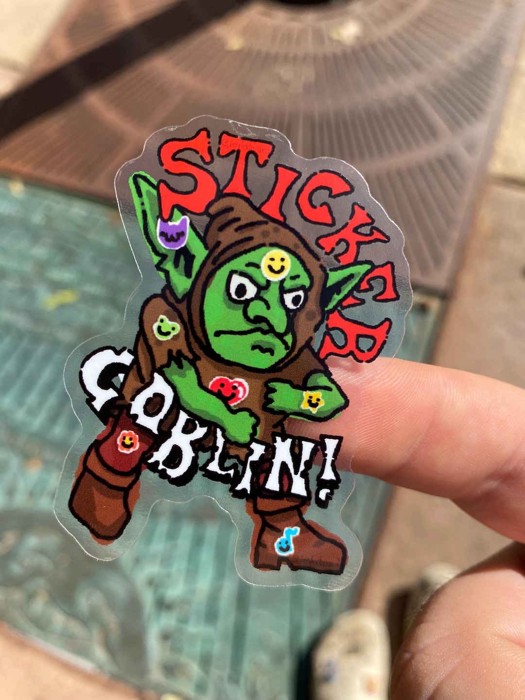 CLEAR CUT Goblin Sticker Dnd Snaggy the Sticker Goblin Created by ...