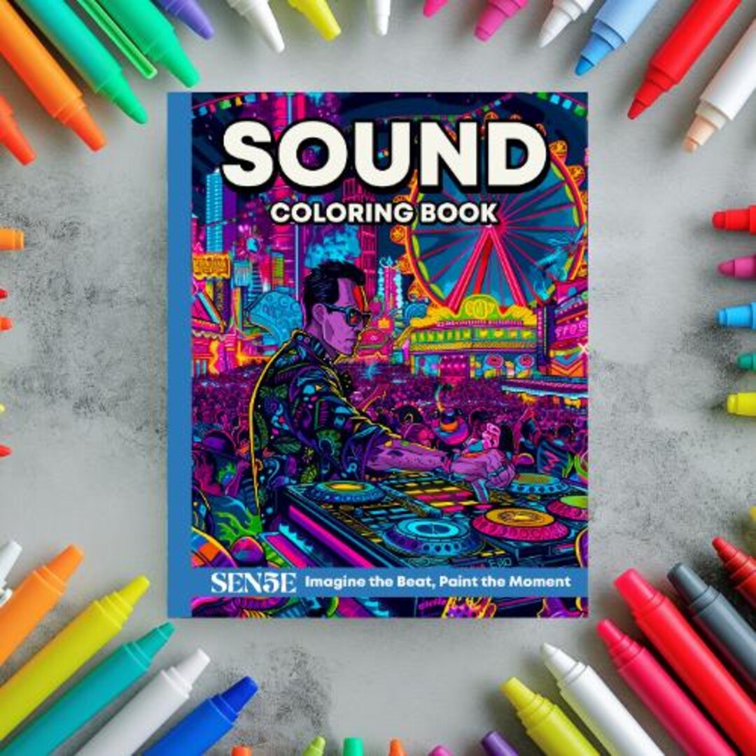 SOUND Coloring Book: Imagine the Beat, Paint the Moment - Etsy
