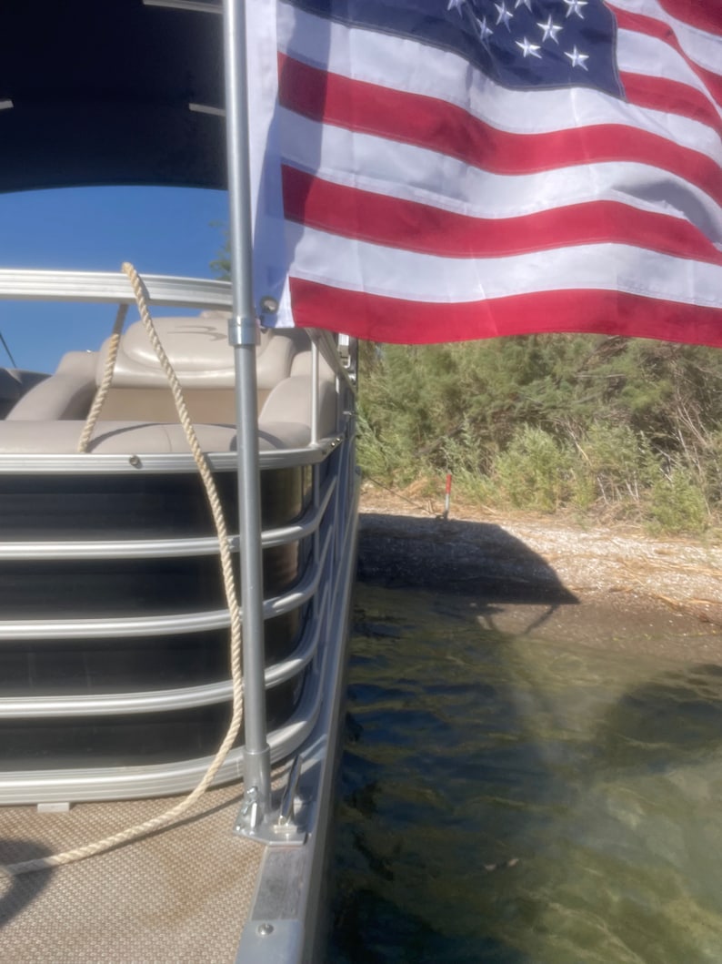 Boat Flagpole and Mount for T Style Dock Cleat - Etsy