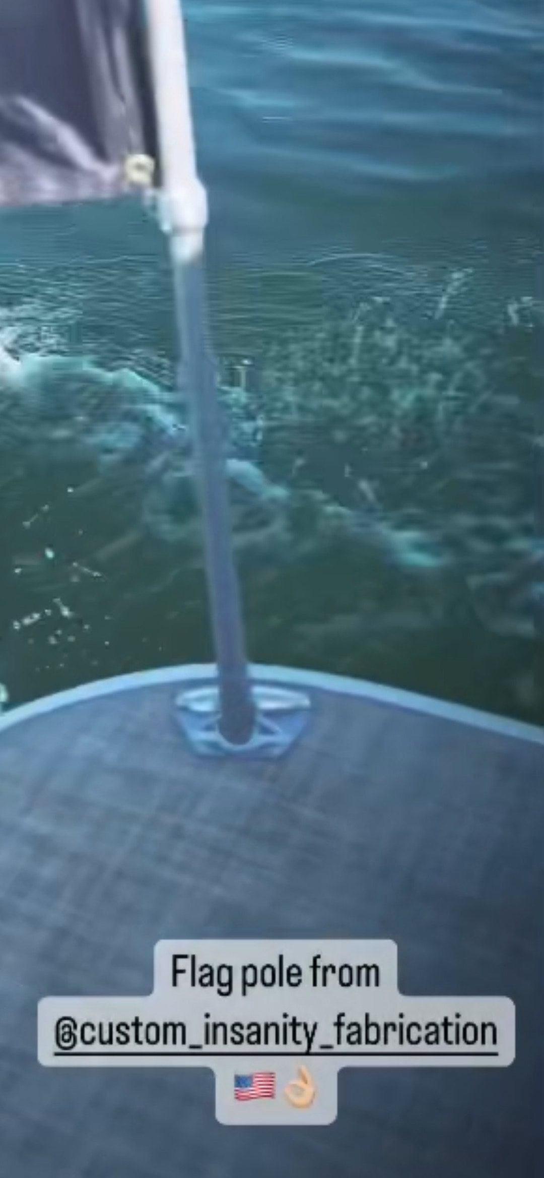 Boat Flagpole and Mount for 5” Pull up Dock Cleat - Etsy