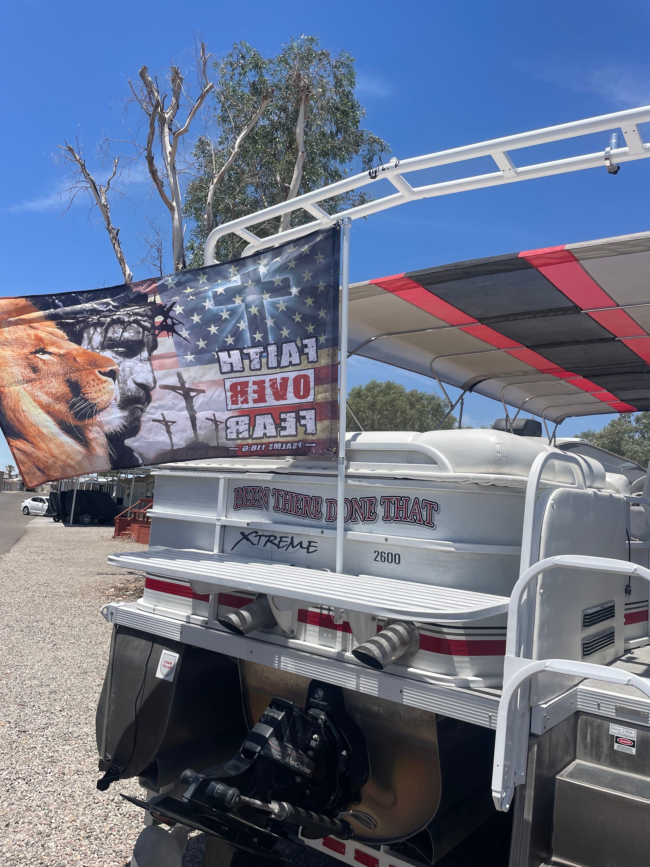 Boat Flagpole and Above Transom Mount Straight - Etsy