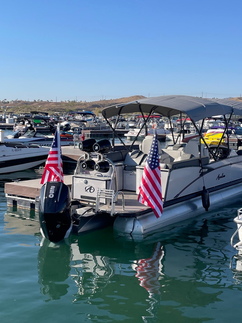 Boat Flagpole and Mount for 6” Pull up Dock Cleat - Etsy