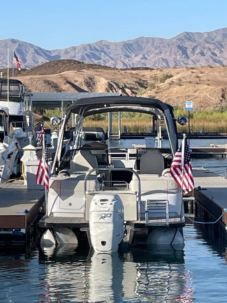 Boat Flagpole and Mount for 6” Folding Dock Cleat - Etsy