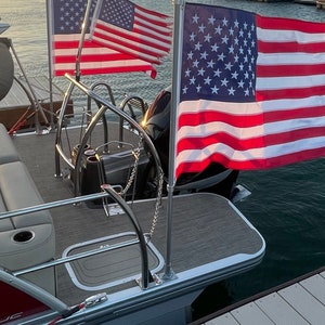Universal Flagpole and Mount for Deck/pontoon Boats - Etsy