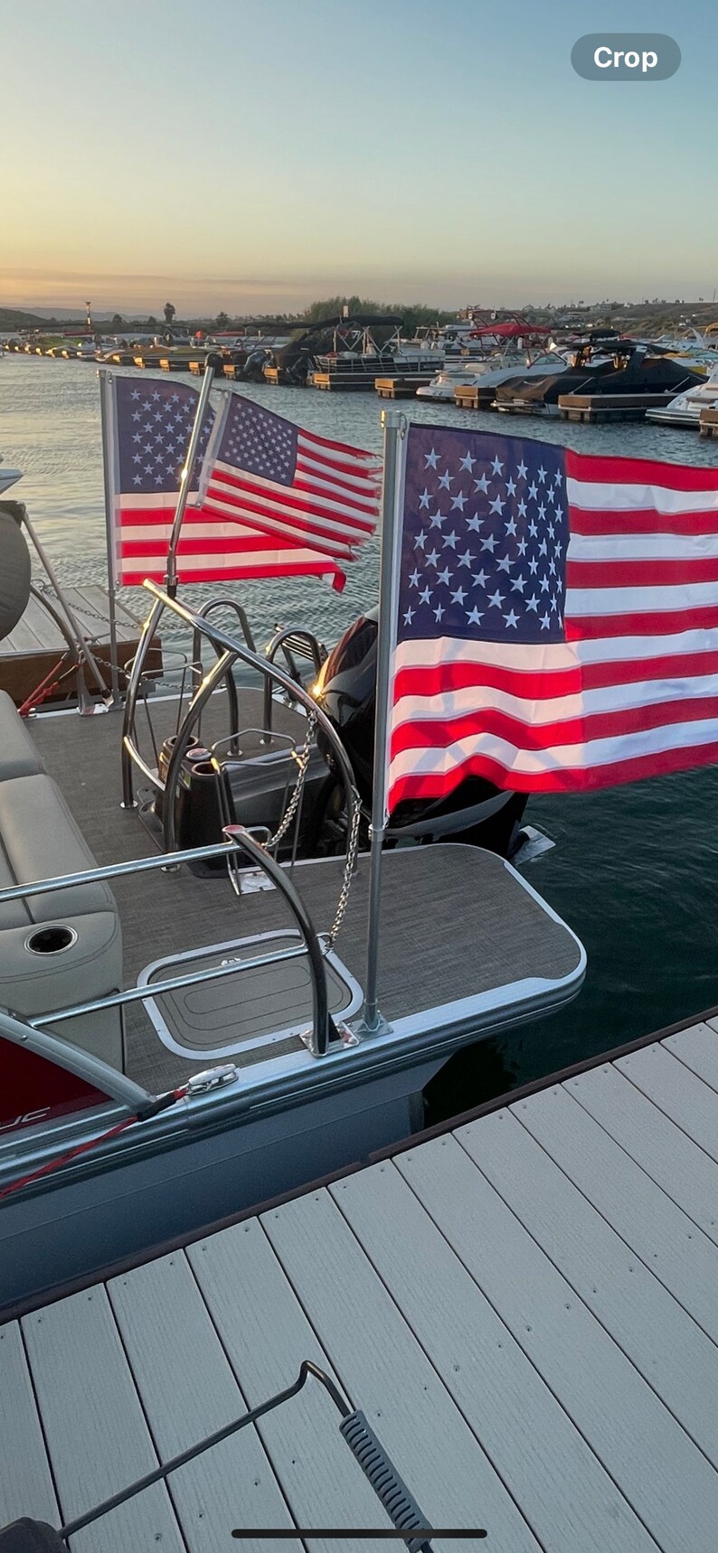 Universal Flagpole and Mount for Deck/pontoon Boats - Etsy