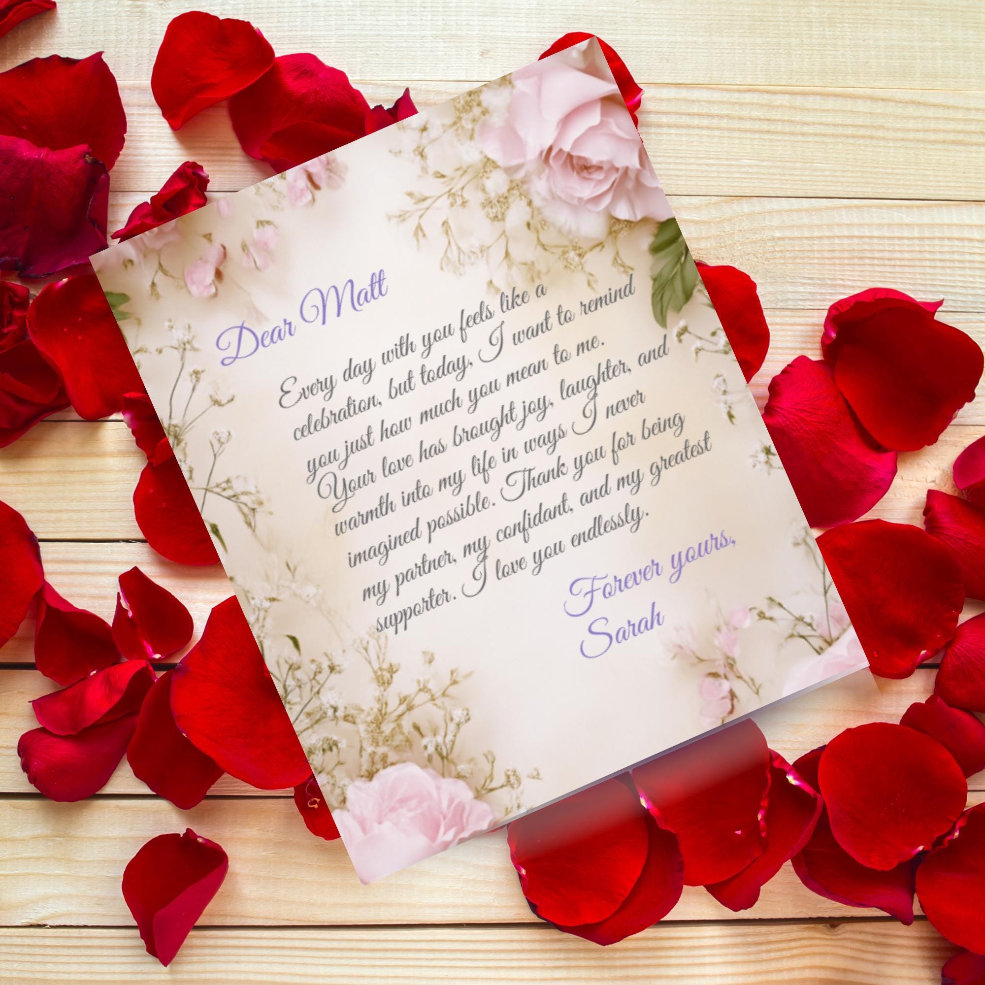 Valentine Love Letter | Romantic Love Letters | Valentines Day Love ...