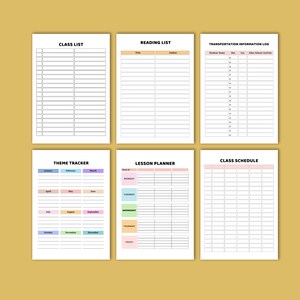 Teacher Planner Printable | Lesson Planner | Teacher Organizer | Lesson ...