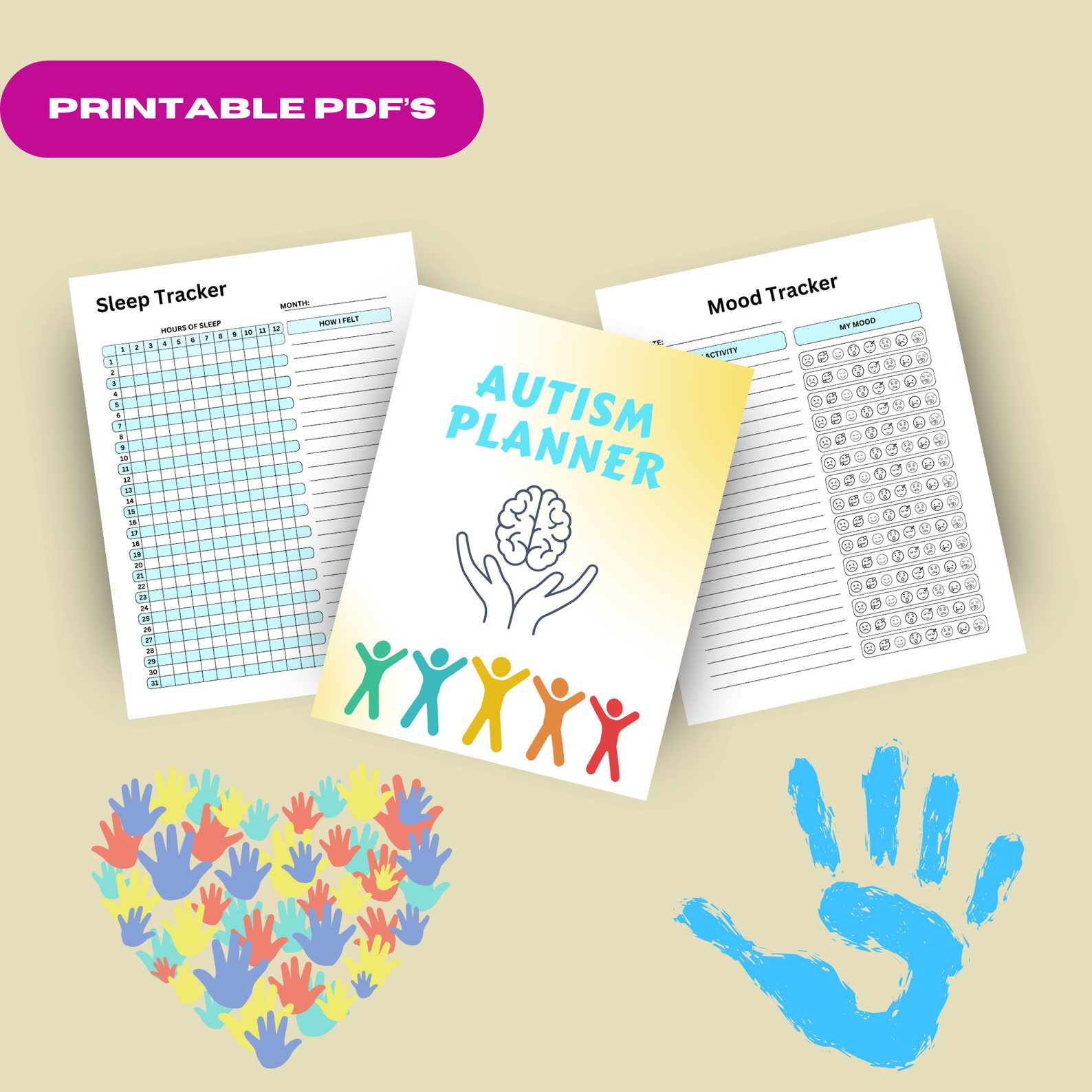 Autism Planner Printable, Autism Workbook, Daily Routine Tracker ...