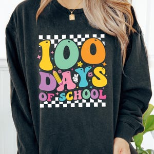 100 Days of School SVG PNG, Retro Groovy 100 Days of School Svg ...
