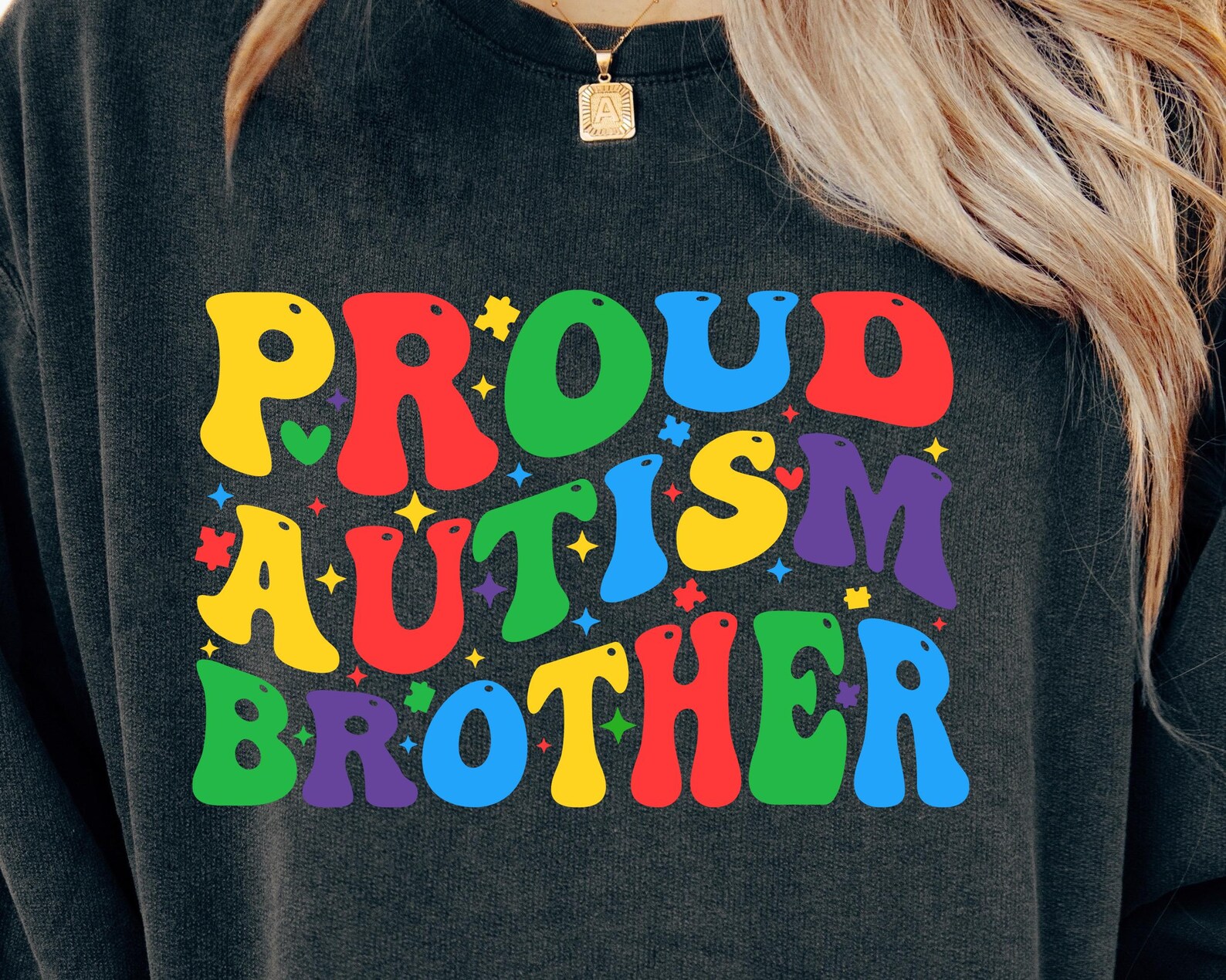 Proud Autism Brother Svg Png, Autism Svg, Autism Awareness Svg, Retro ...