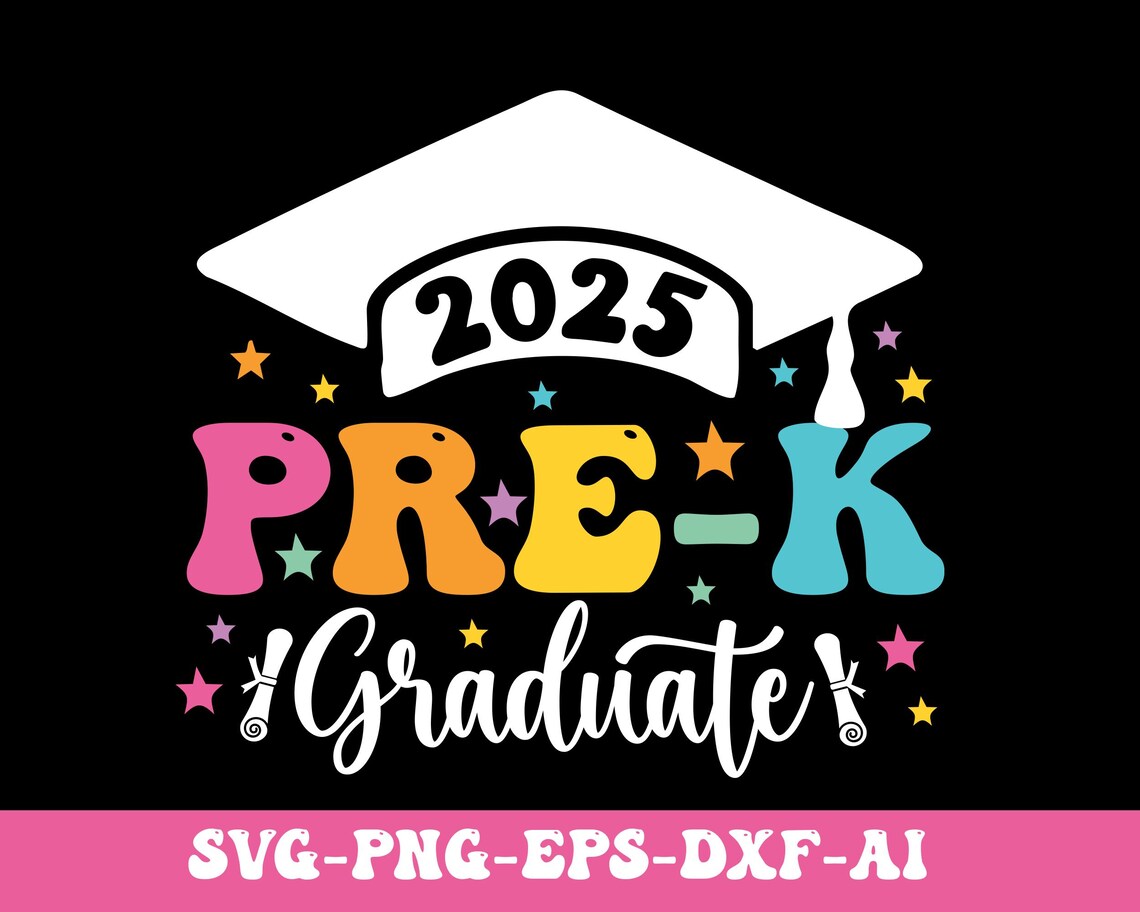 2025 Pre-k Graduate Svg Png, Preschool Grad Svg Png, Pre-k Grad 2025 ...