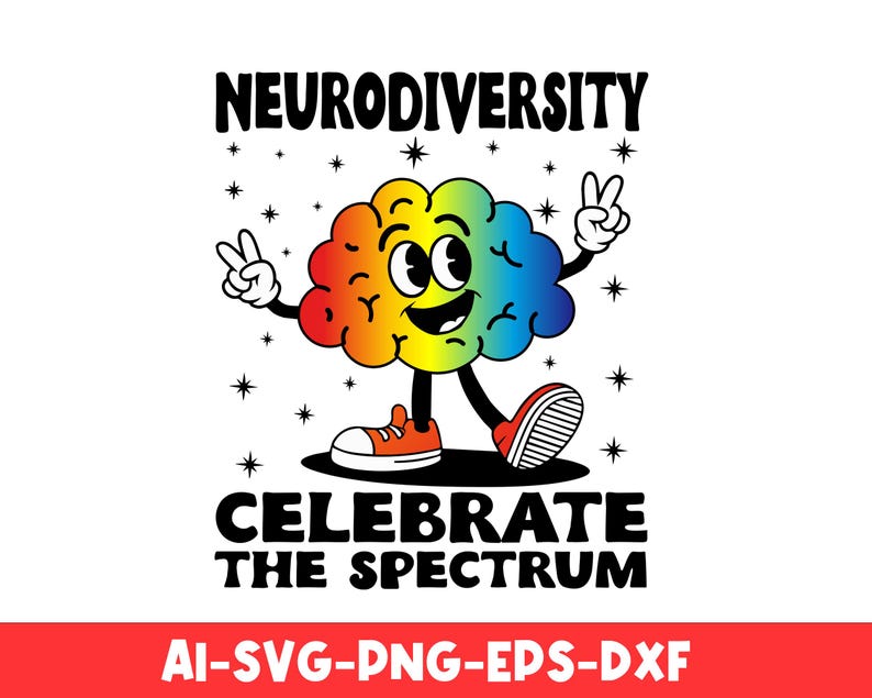 Neurodiversity Svg Png, Celebrate the Spectrum Png, Special Education ...