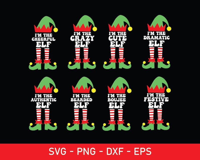 Elf Family SVG Bundle, Christmas Elf Svg Png Bundle, Christmas Family ...