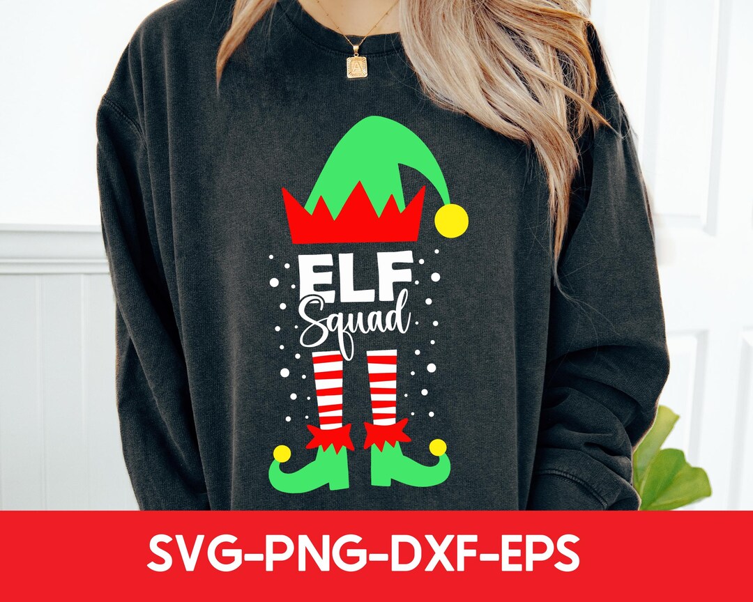 Elf Squad Svg Png, Elf Png, Christmas 2024 Png, Elf Hat Svg, Merry ...