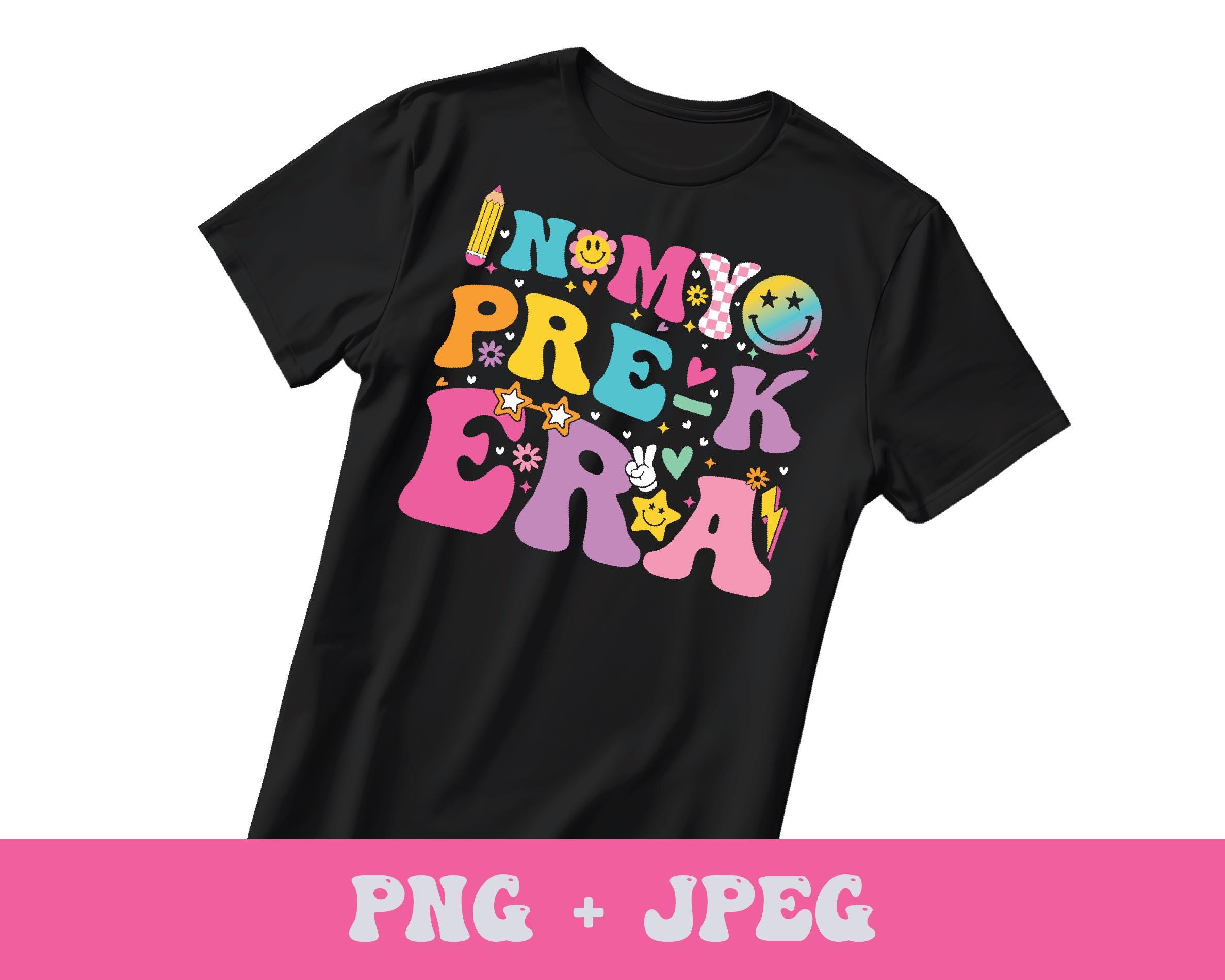 In My Pre-k Era Png, Back to School Png , Retro Pre-k Back to School ...