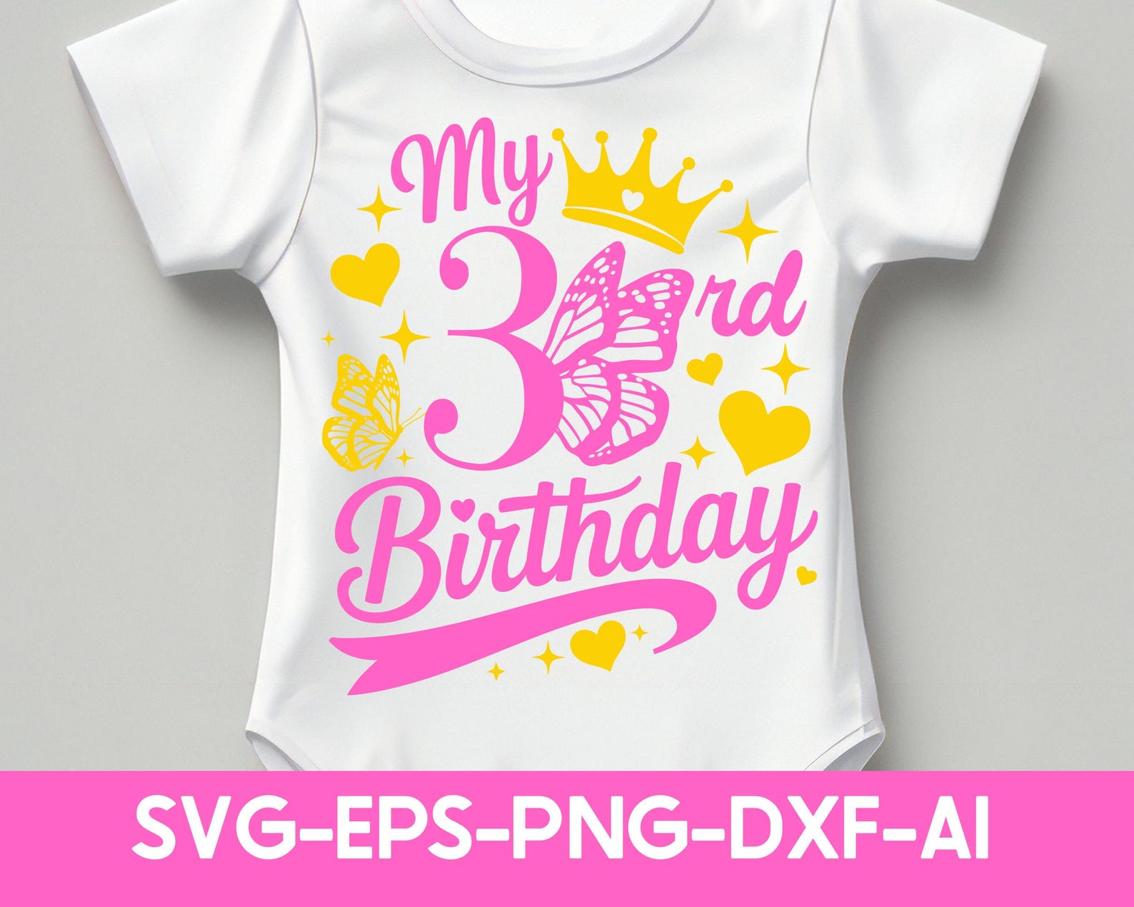 Girl 3rd Birthday Svg Png, Its My Birthday Toddler Svg Png, Third ...