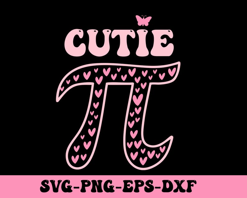 Cutie Pi Pink Pi Day Svg Png, Teacher Math Png, Cute Pi Day Png, Cute ...