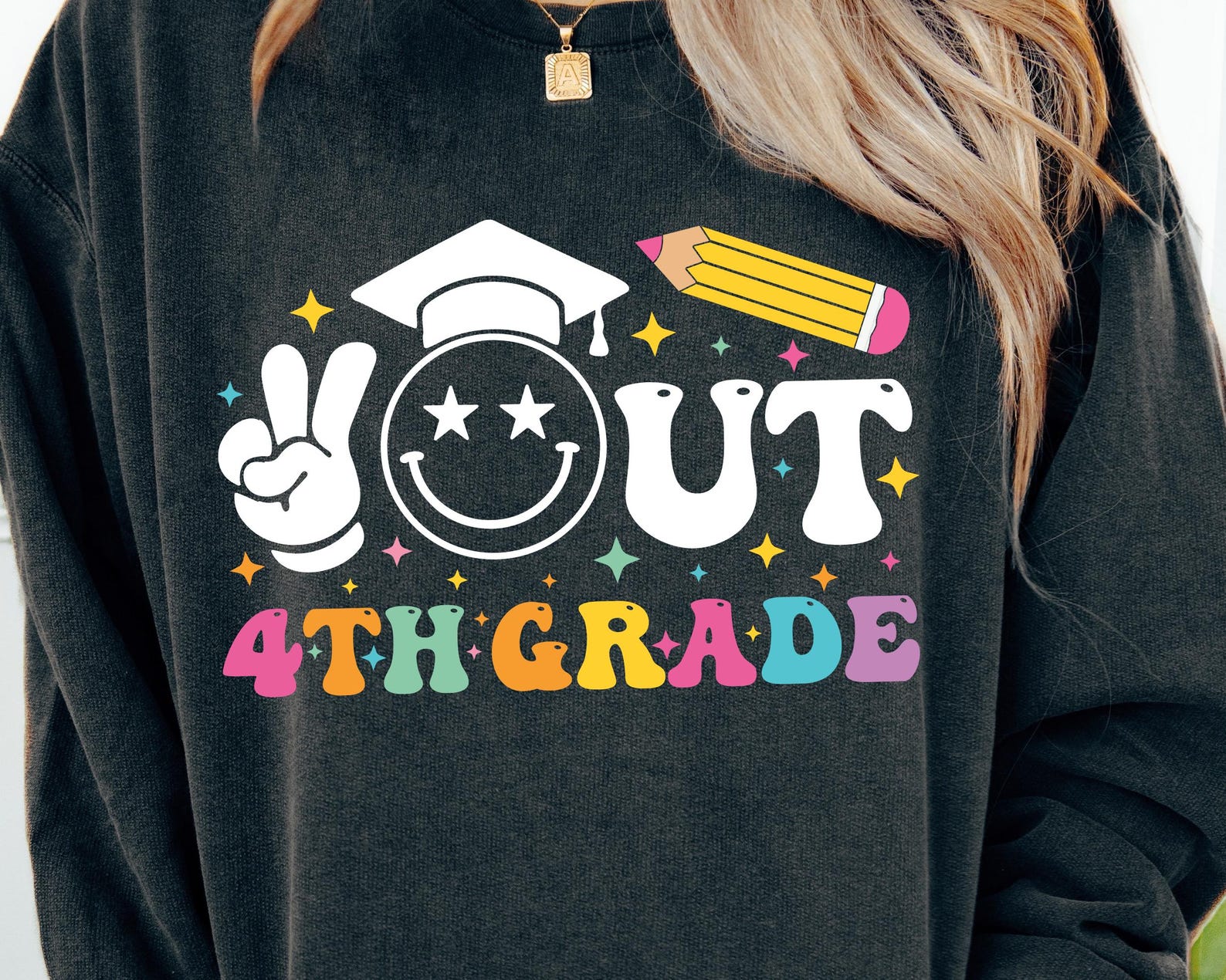 Peace Out 4th Grade Svg Png, Fourth Grade Graduate SVG, 4th Grade Grad ...