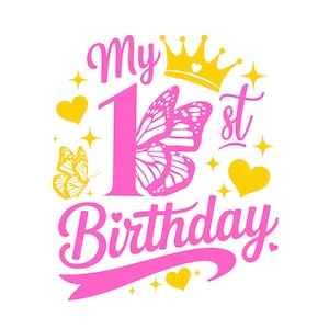 Girl 1st Birthday Svg Png, Its My Birthday Onesie Toddler Svg Png ...