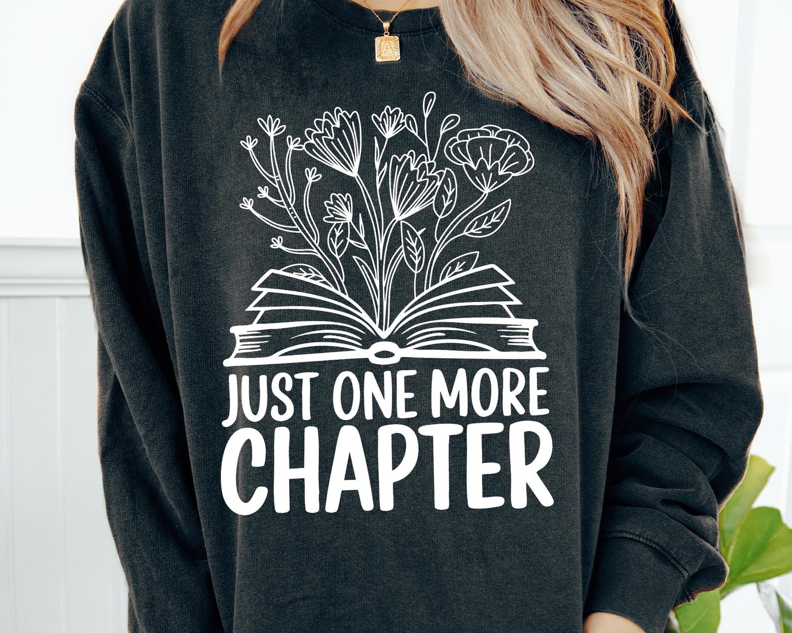 Just One More Chapter Svg Png, Book Lover Png, Book Quote Svg, Funny ...