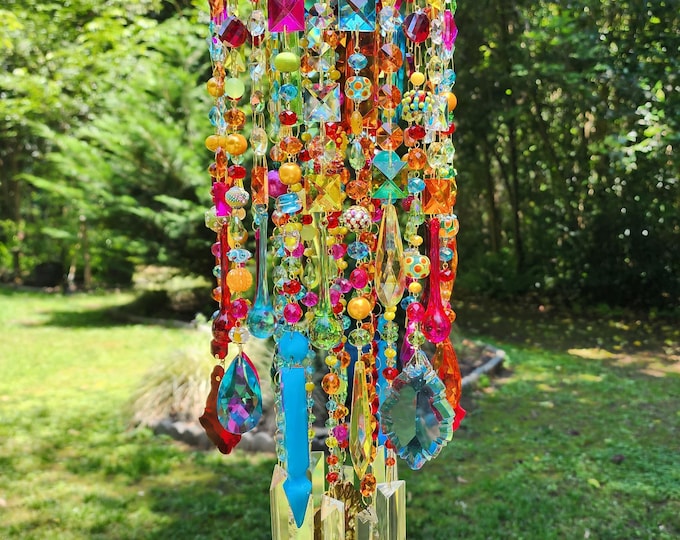 Wind Chime, Crystal Wind Chime, Antique Crystal Wind Chime, Summer Wind ...