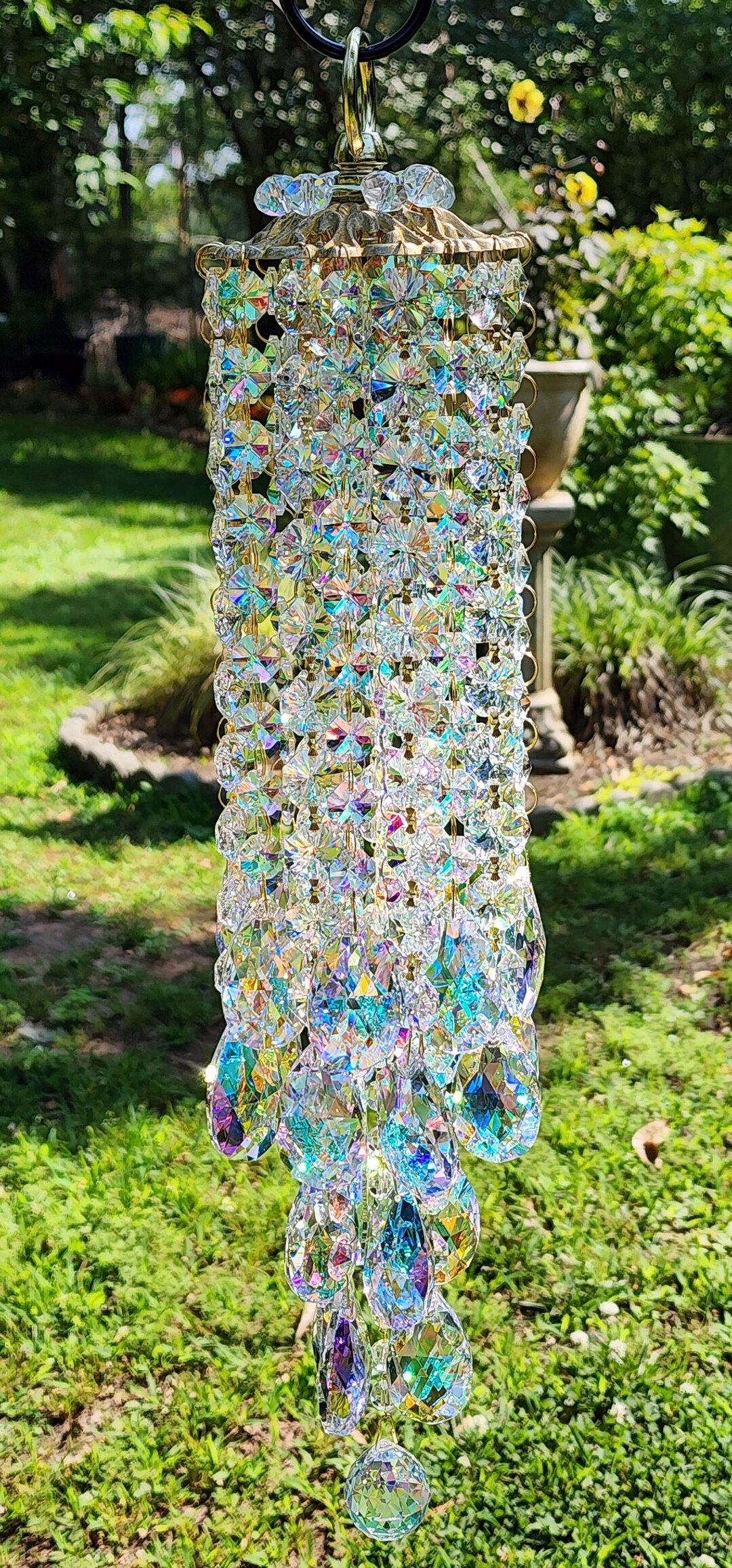 Sun Catcher, Crystal Sun Catcher, Aurora Borealis Crystal Sun Catcher ...