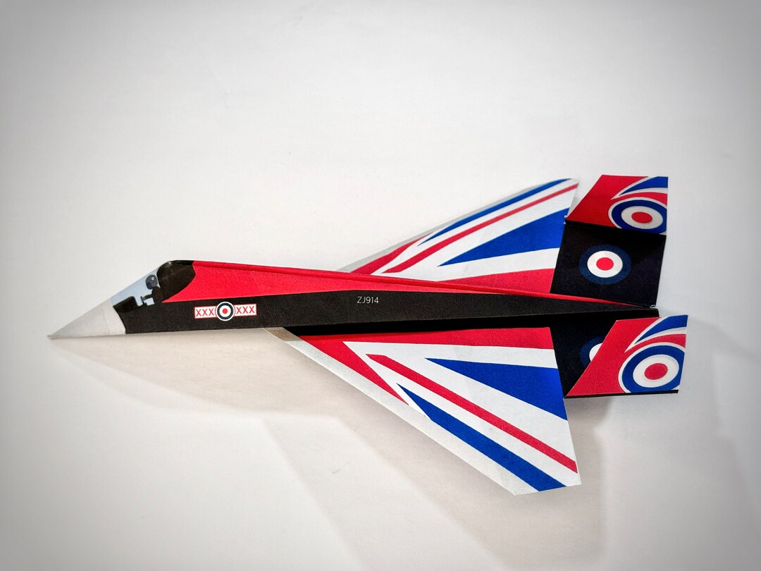 Print & Fold Paper Airplane — Royal Air Force - Blackjack Typhoon - SU ...