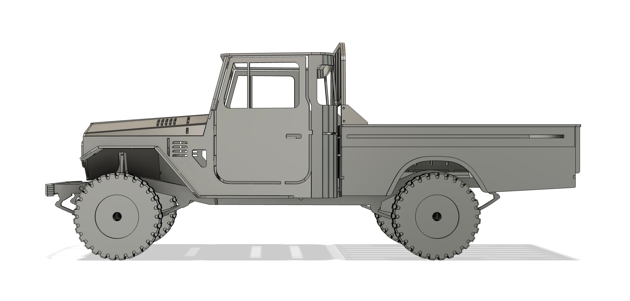 Landcruiser Ute FJ45 HJ47 Firepit Sculpture Digital Files. DXF and PDF ...