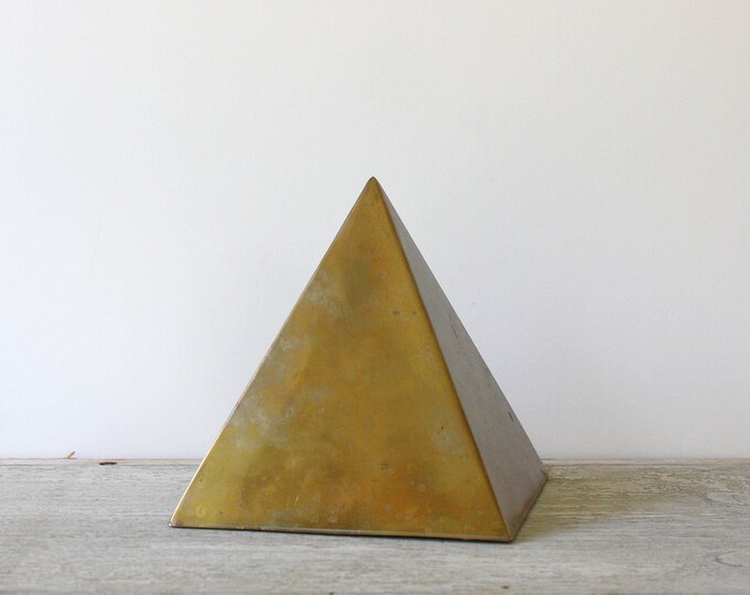 Vintage Brass Pyramid - Etsy