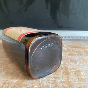 Antique Wyeth Labs Digitalis Bottle - Brown Amber Glass Vintage ...