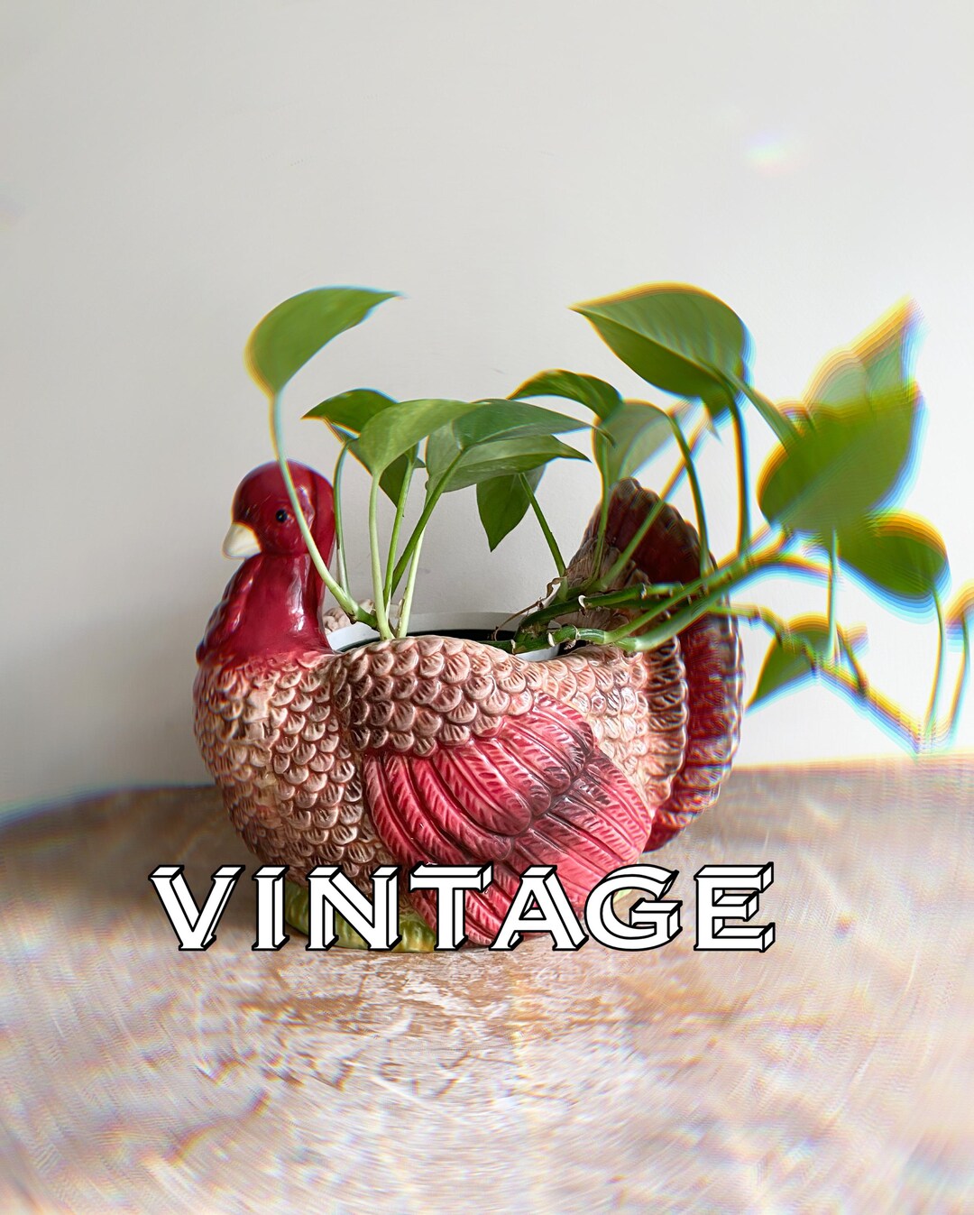 Vintage Ceramic Turkey Planter - Thanksgiving Centerpiece - Etsy