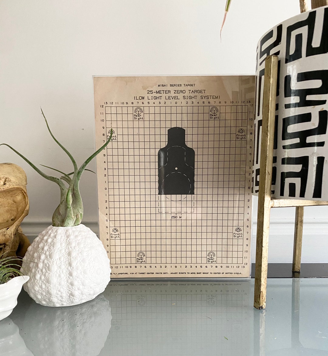 New Old Stock M16ai Paper Targets - Military Army Issue - Unframed - Etsy