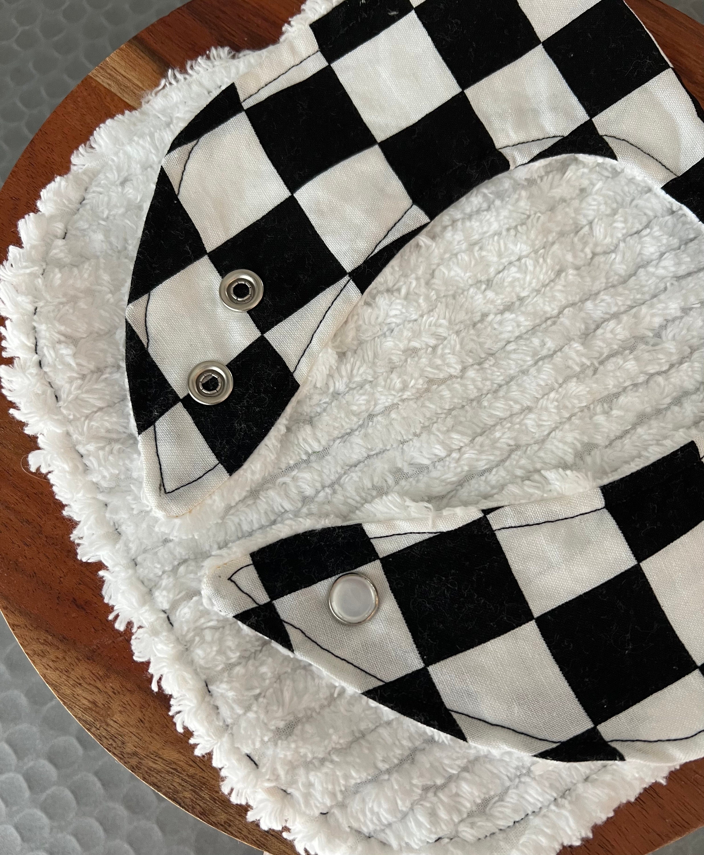 SMILEY FACE Blue-happy 1st Birthday- One Happy Dude-checkered Bib With ...