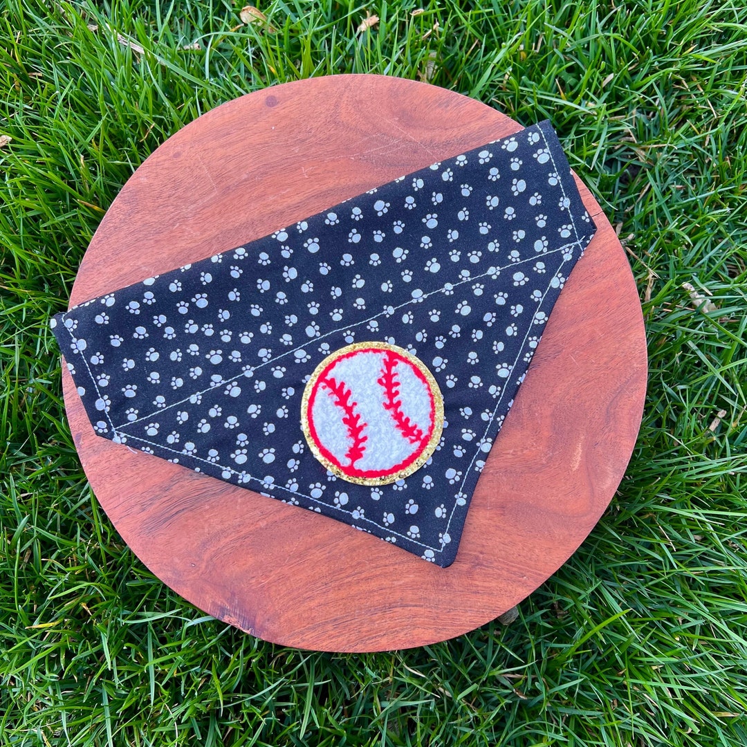 Dog Bandana, Baseball Pet Scarf, Over the Collar Style, Game Day ...