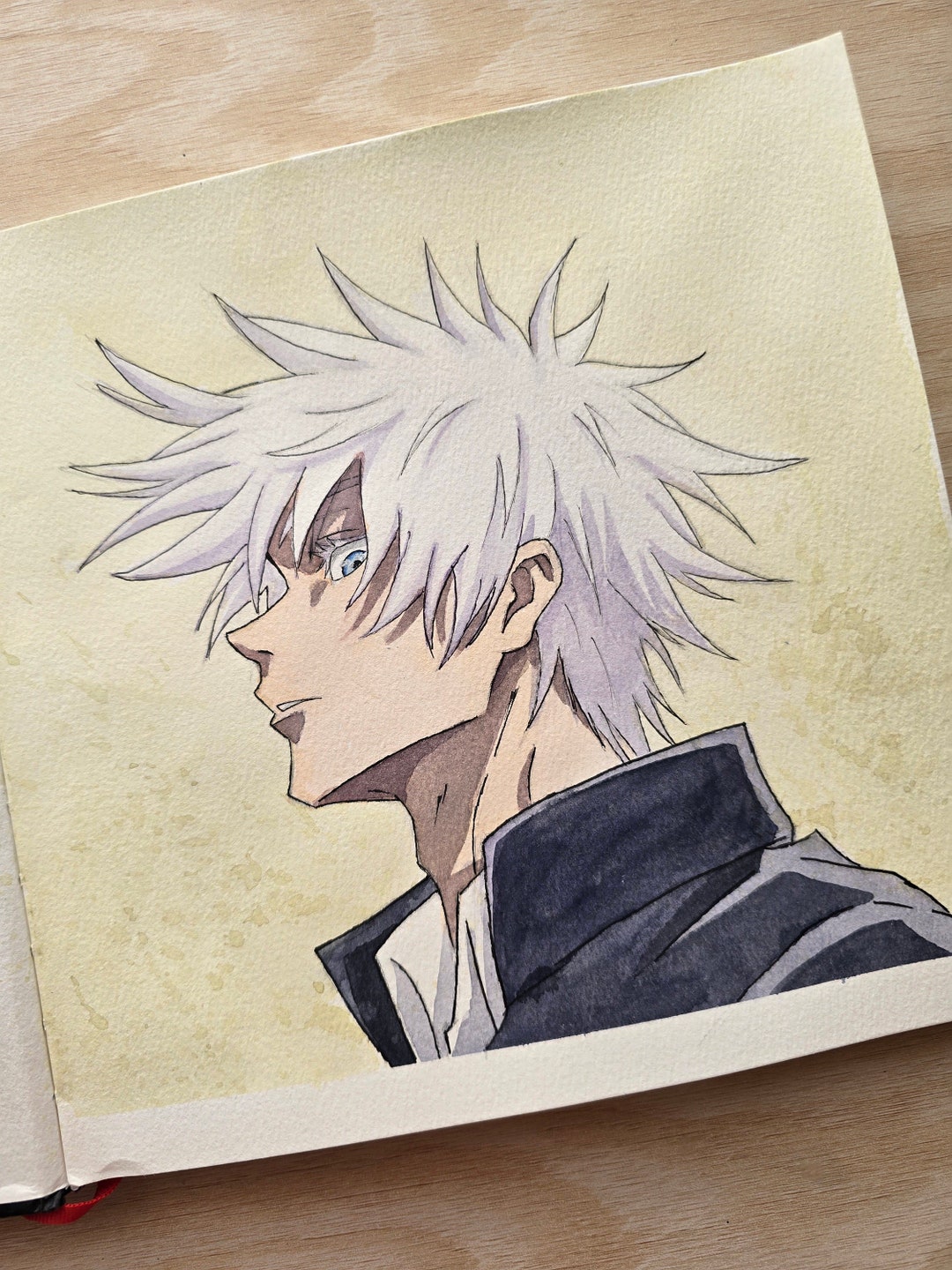 Gojo Satoru Watercolor Painting - Etsy