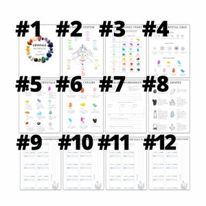 Crystals Workbook and Journal, Crystal Workbook, Crystal Journal ...