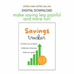 Savings Tracker Bundle, Savings Tracker, Money Saving Tracker, Savings ...