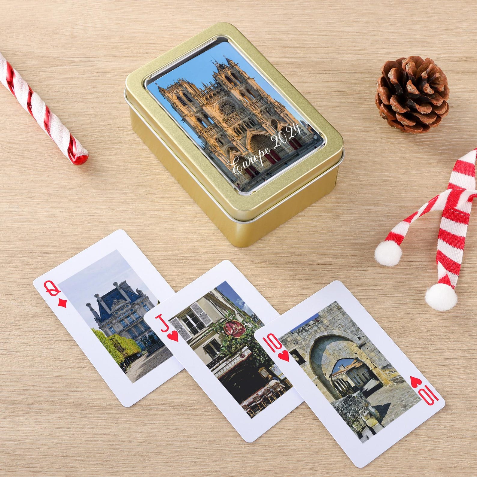 Custom Photo Playing Cards, Personalized Deck of Cards With Box, Unique ...