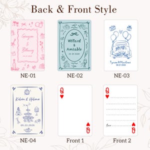Wedding Playing Cards, Blank Playing Cards, Wedding Guest Book ...